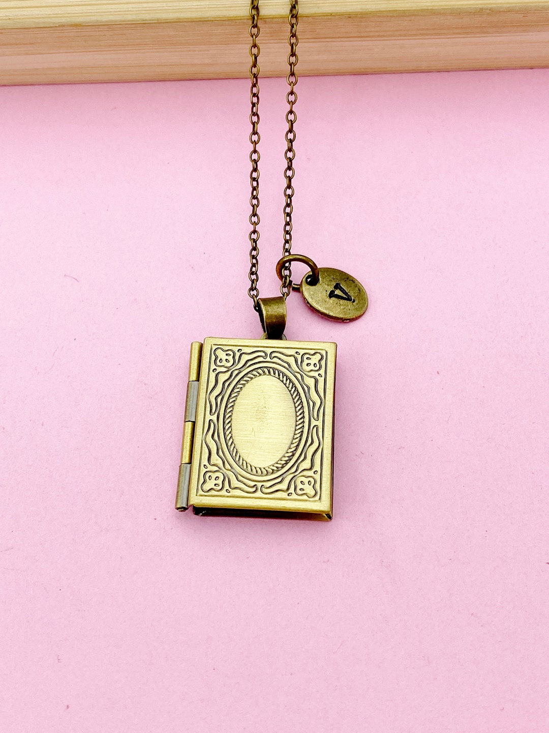 Best Christmas Gift Miniature Book Locket Necklace, Miniature Book ...
