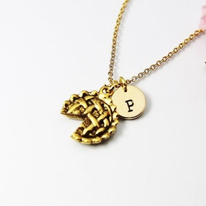 Grandma Necklace Gift Gold Apple Pie Necklace Pie Necklace - Etsy