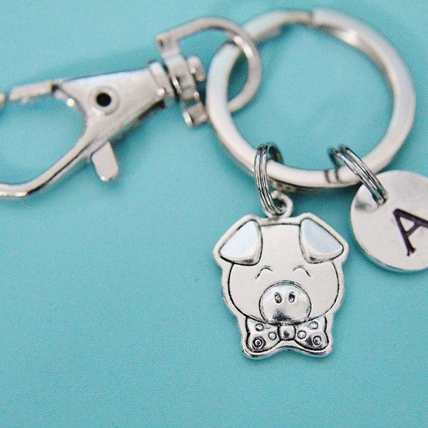 Pig Keychain - Etsy