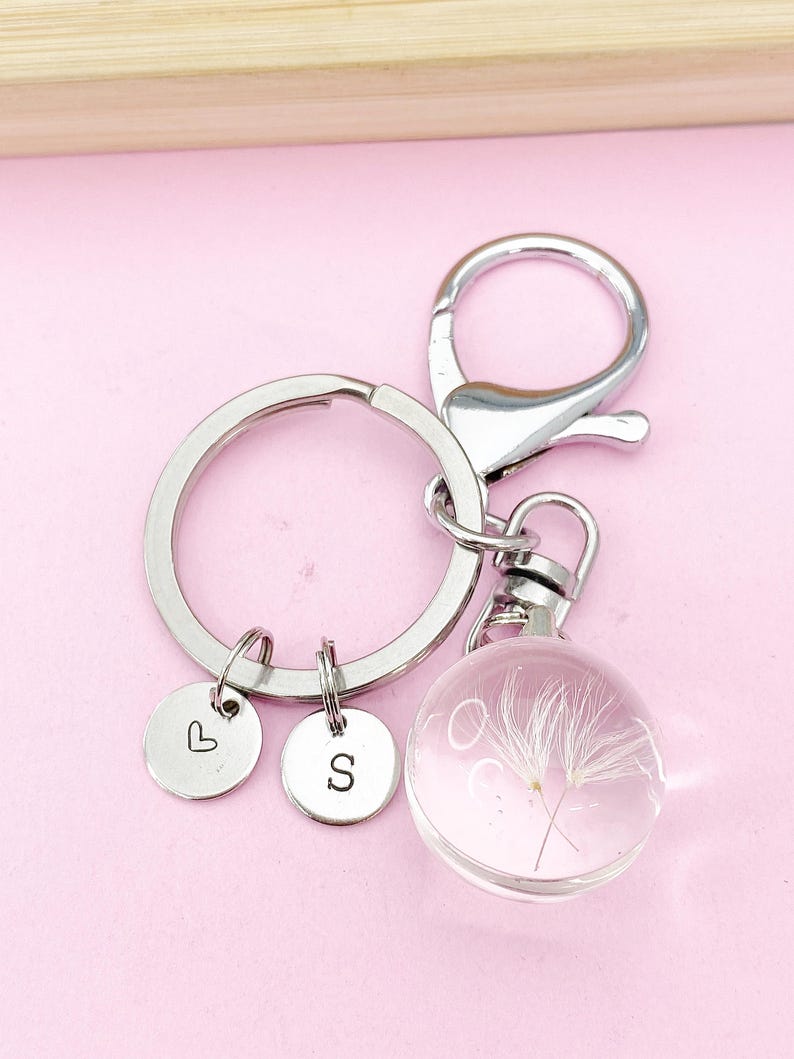 Silver Dandelion Keychain, Birthday Wish Jewelry Gifts, N1263Z - Etsy
