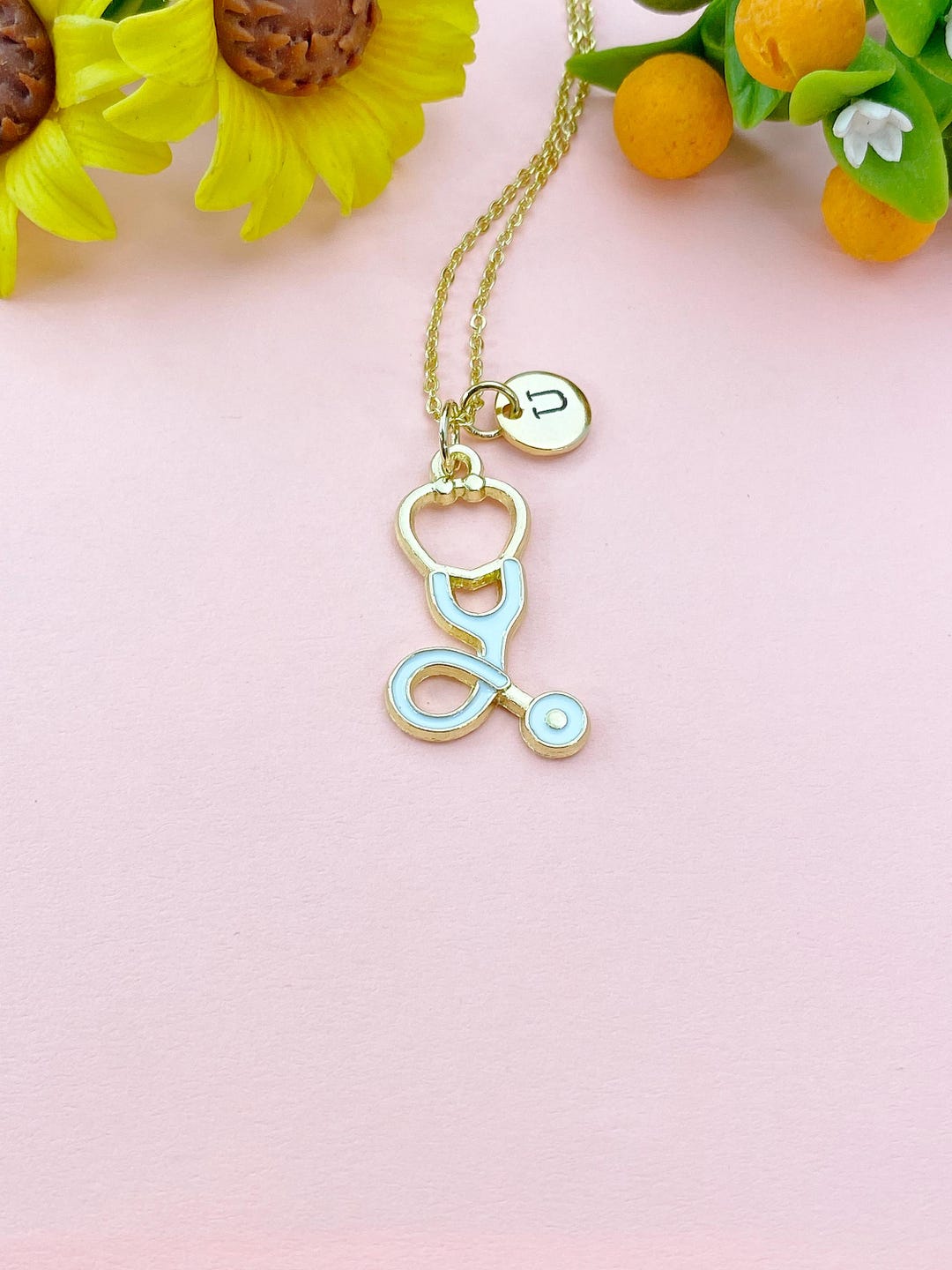 Stethoscope Charm Necklace – Medical Jewelry Gift for Nurses, Doctors ...