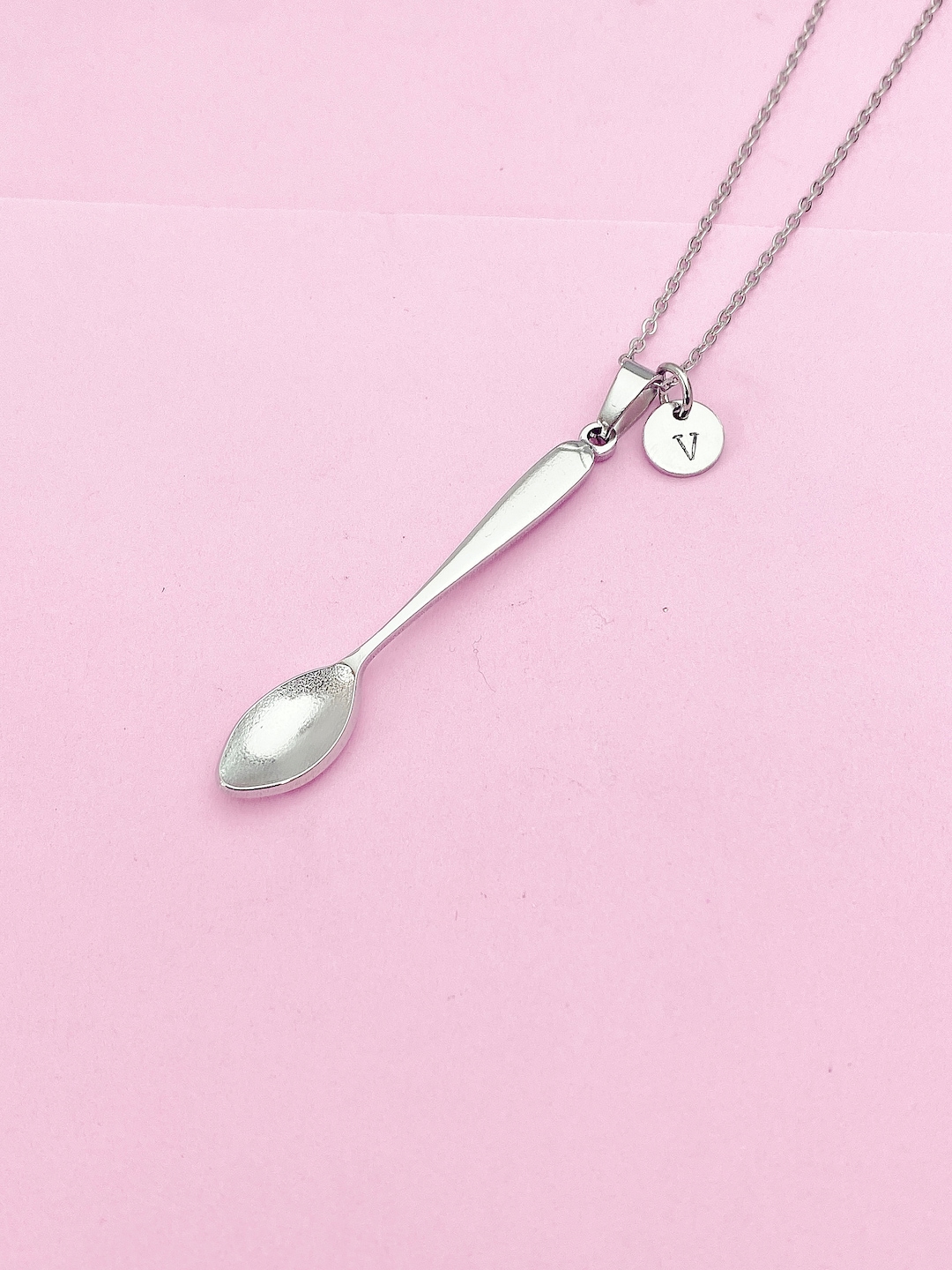 Stainless Steel Kitchen Utensil Spoon Necklace, Personalized Gift ...