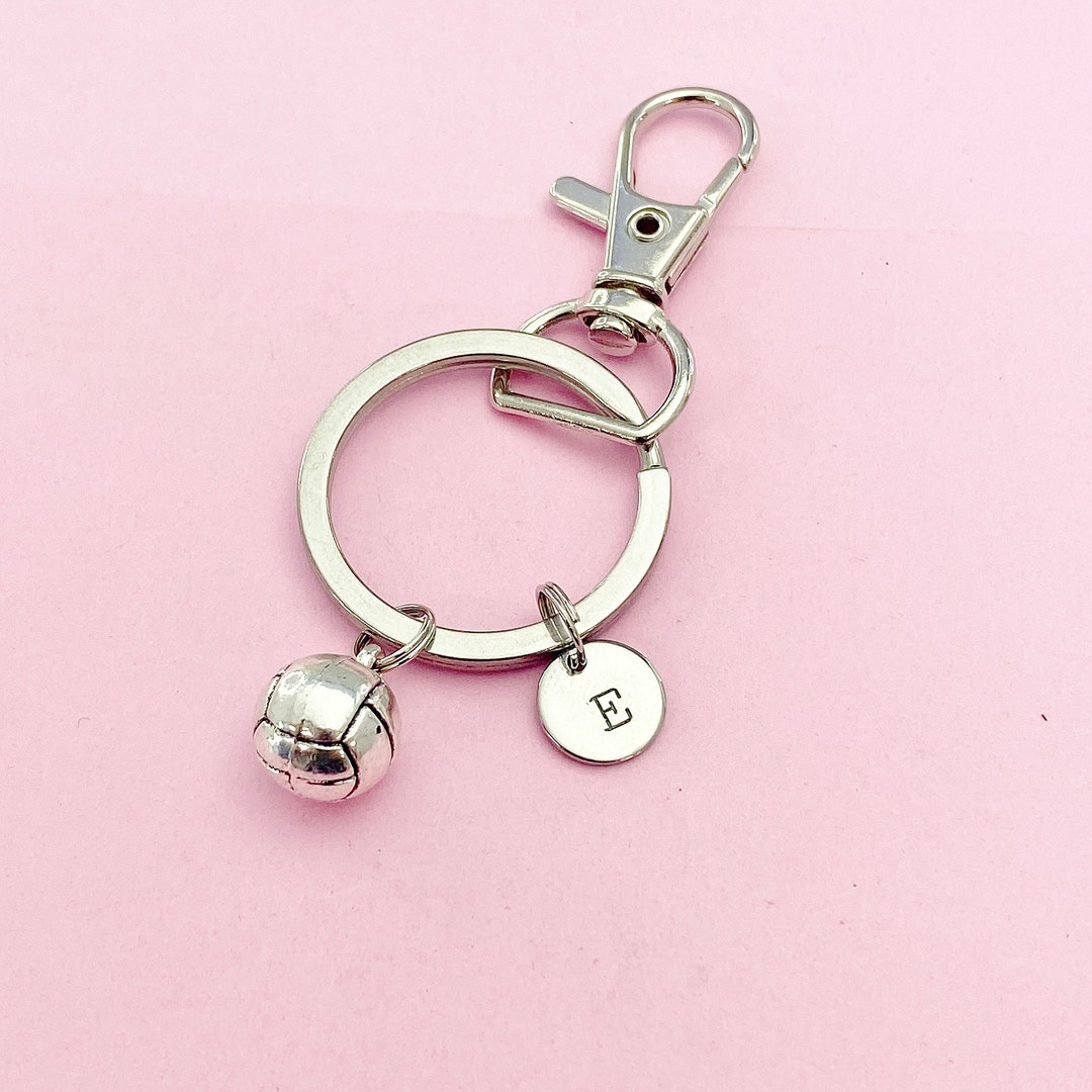 Volleyball Keychain in Silver, AN115 - Etsy