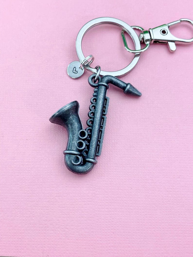 Saxophone Charm Keychain, N6096 - Etsy