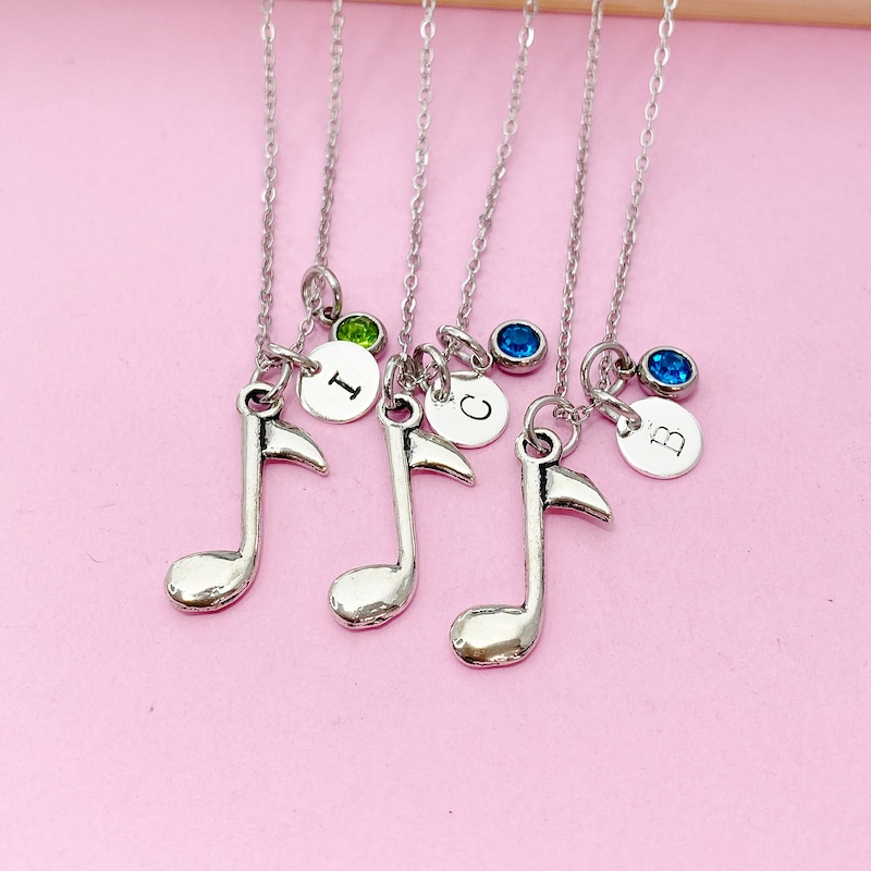 Music Charm Necklace - Etsy
