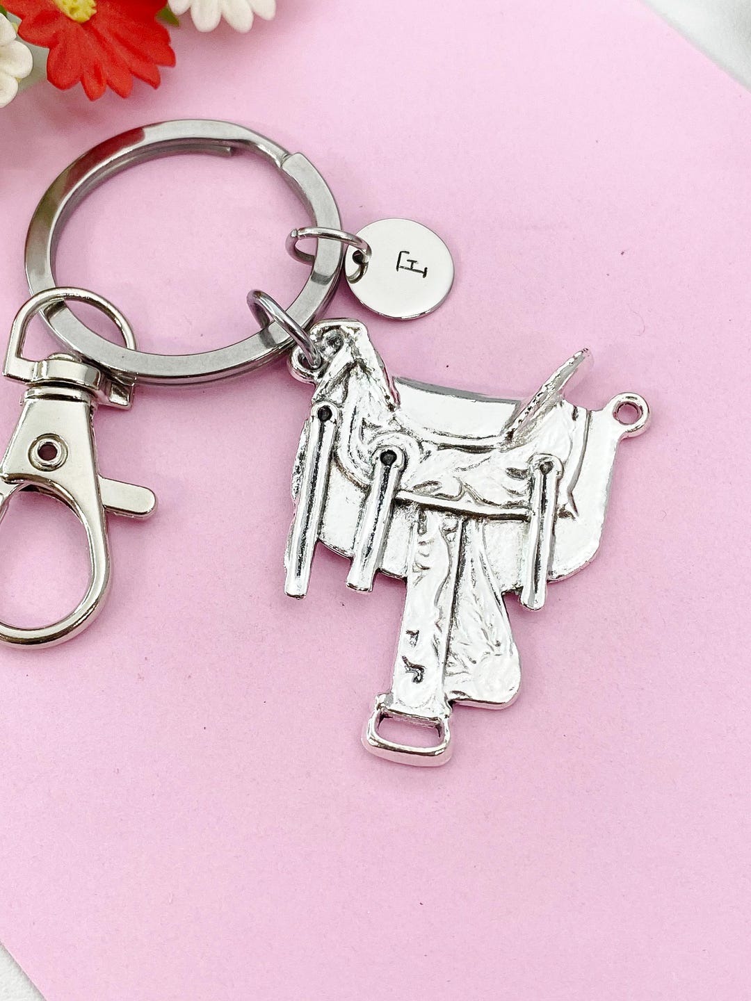 Saddle Keychain, Horse Saddle Jewelry Gift, N6196 - Etsy