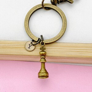 Queen or King Chess Piece Keychain, Chess Piece in Option, Personalized ...
