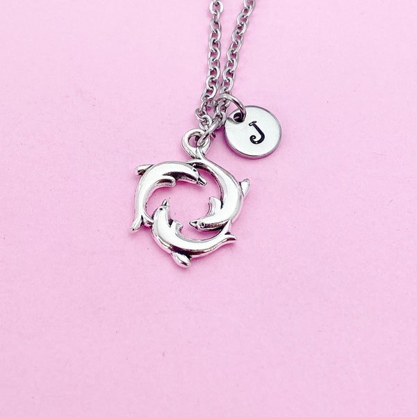 Dolphin Necklace - Etsy