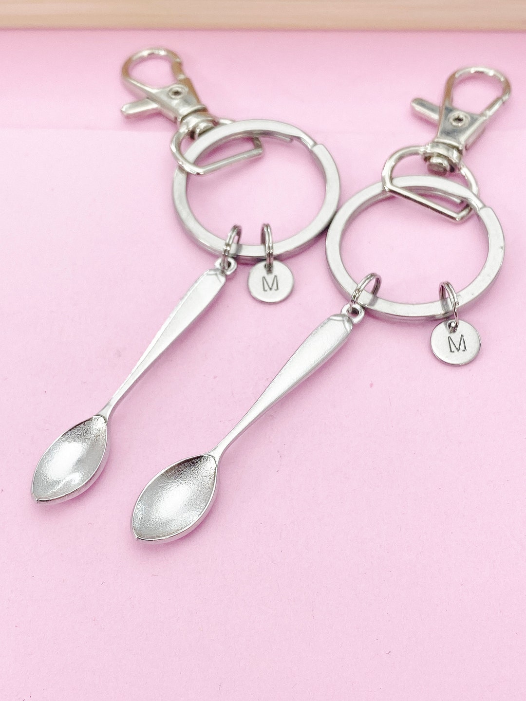 Stainless Steel Kitchen Utensil Spoon Keychain, N4192A - Etsy