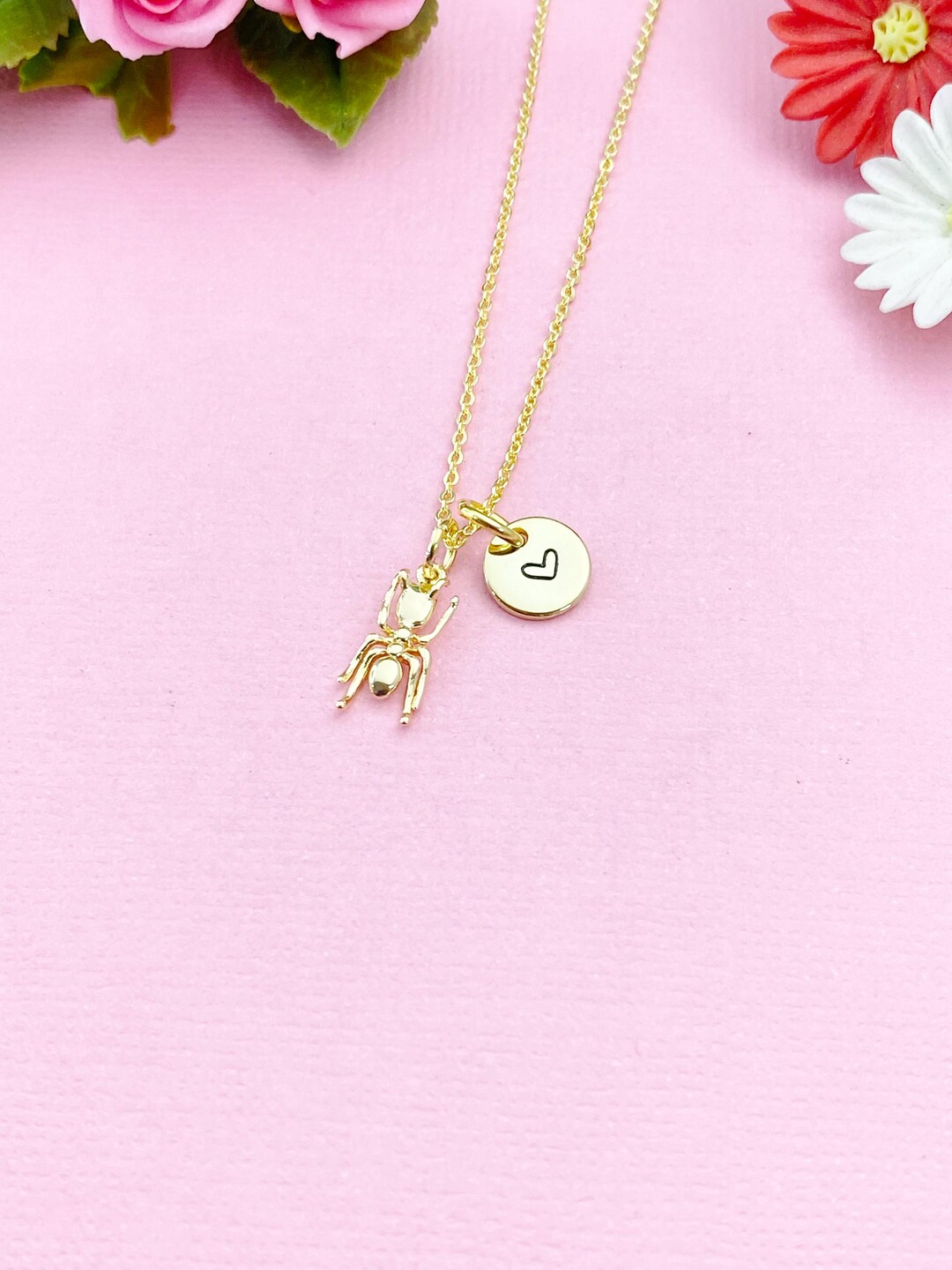 Gold TINY Ant Charm Necklace Everyday Gift Ideas, Personalized ...