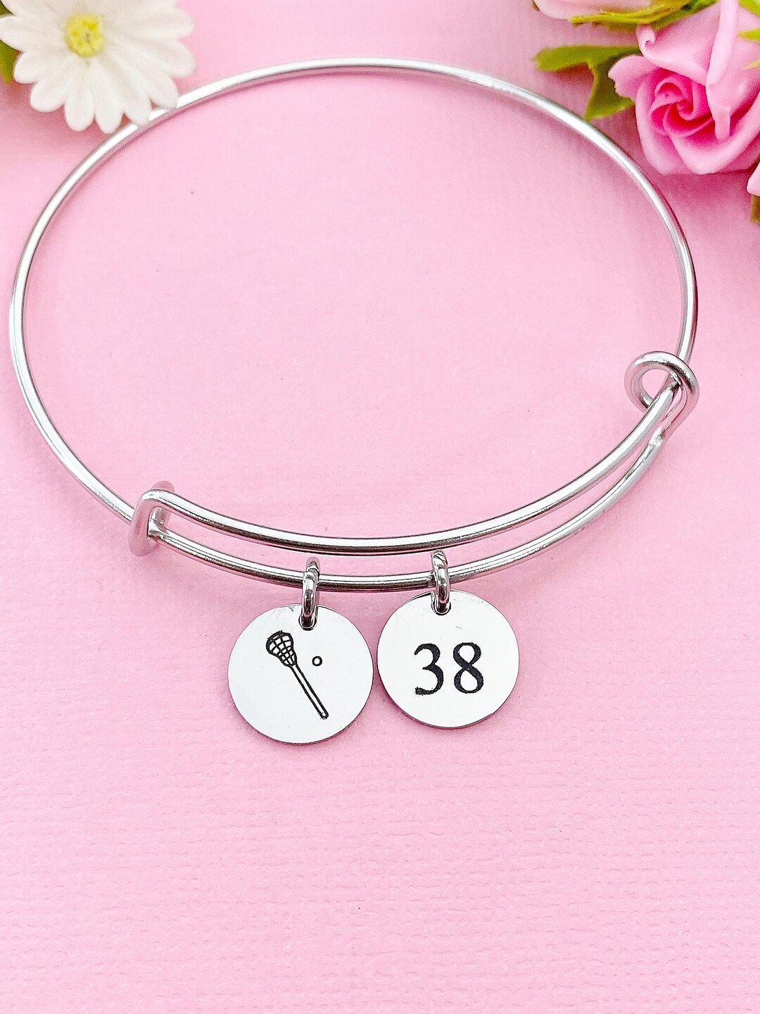 Silver Lacrosse Charm Bracelet, D215A - Etsy