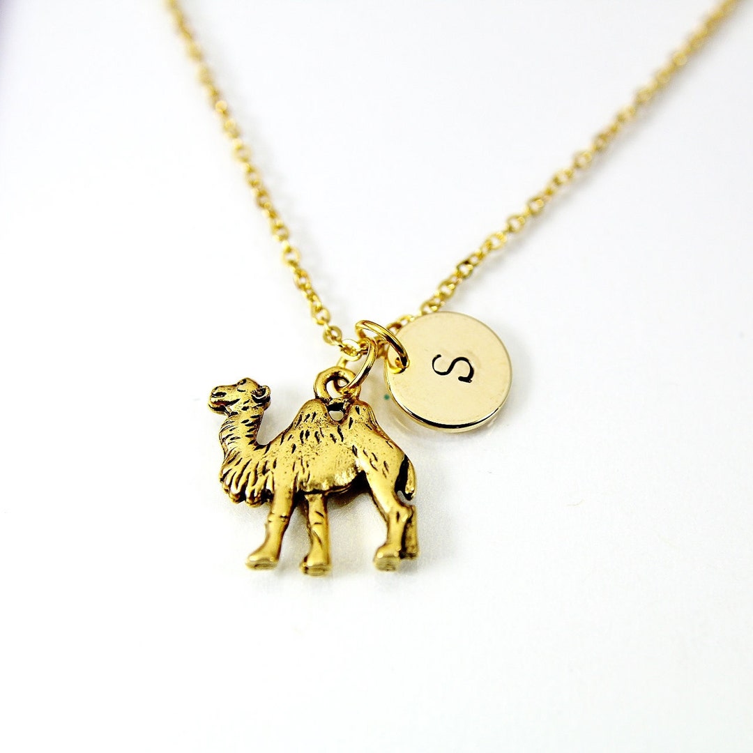 Gold Camel Charm Necklace Egyptian Camel Charm Animal Charm - Etsy