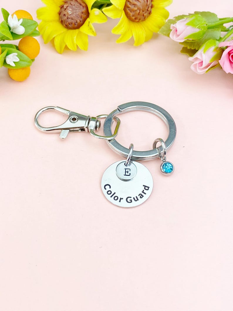 Color Guard Charm Keychain, Senior School Marching Band Jewelry Gift ...