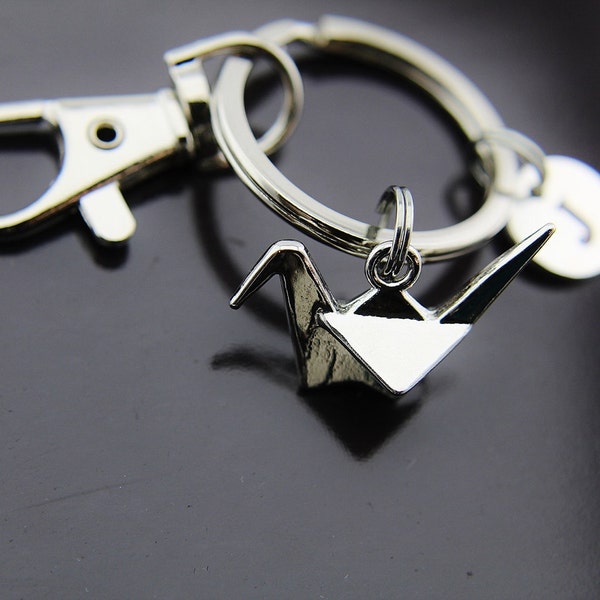 Initial Keychain - Etsy