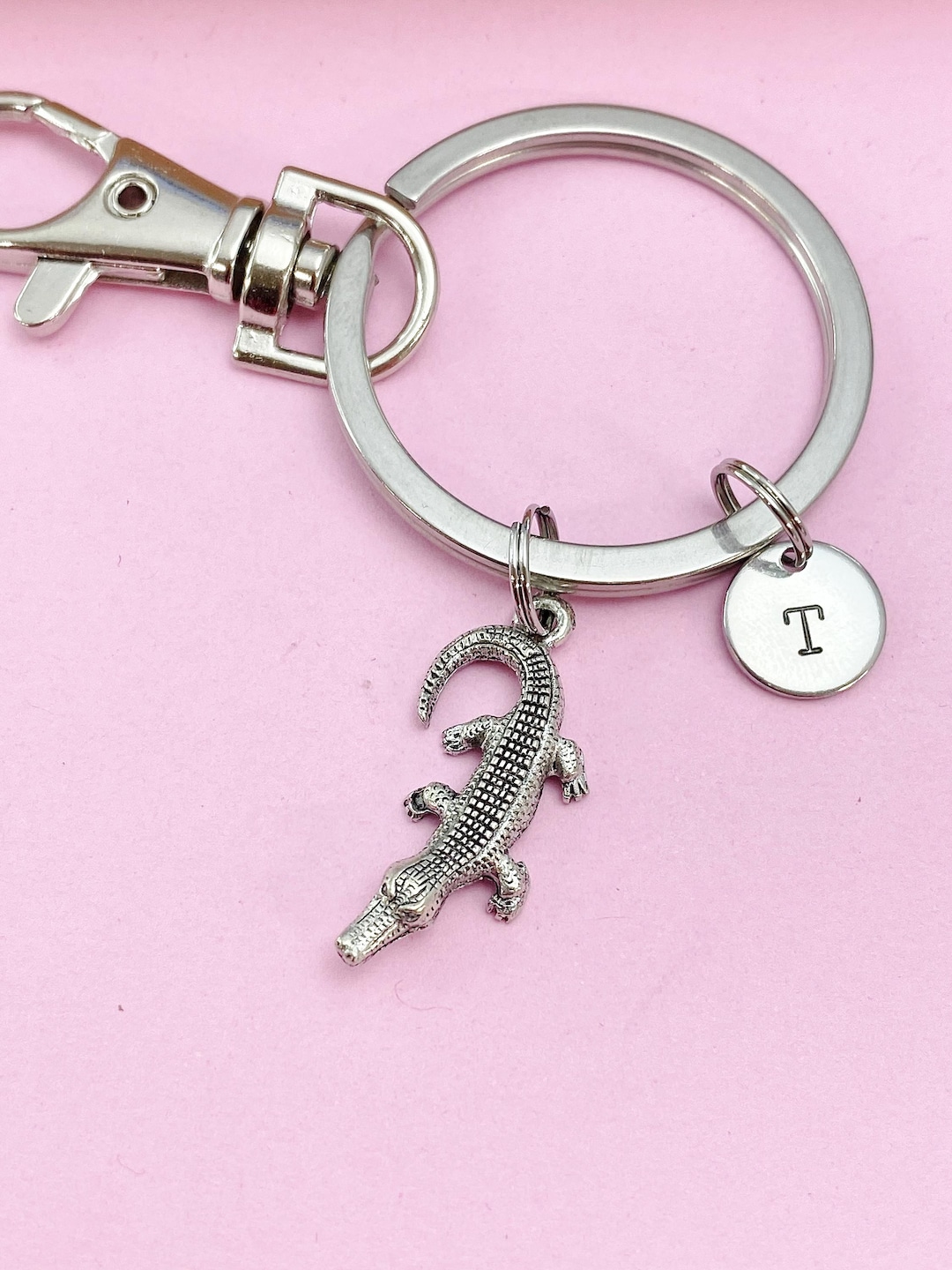 Silver Alligator Keychain, N1892S - Etsy
