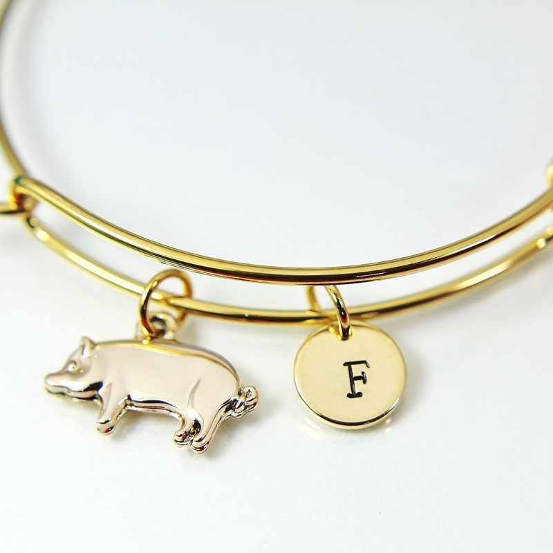 Pig Charm Bracelet - Etsy