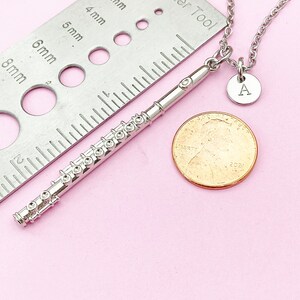 Silver Flute Charm Necklace, N5700A - Etsy