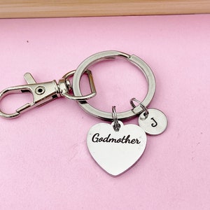 Grandmother Keychain Stainless Steel, Heart, Christmas Gifts for ...