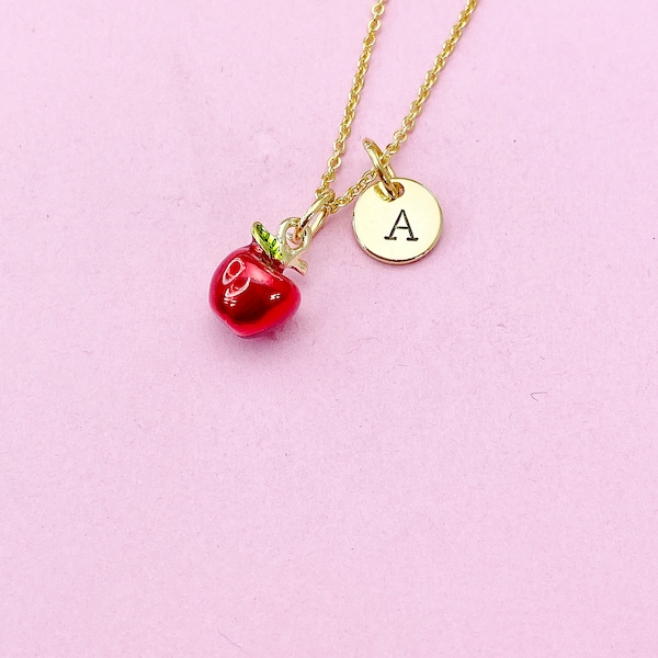 Apple Necklace - Etsy