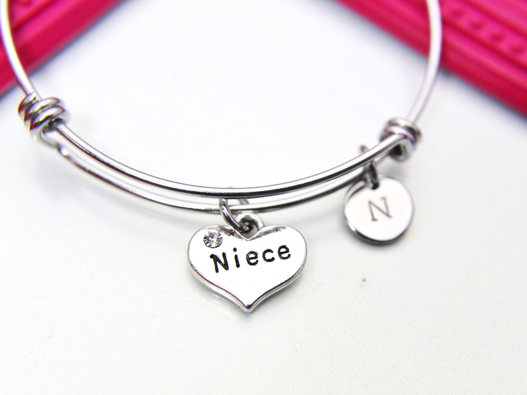 Silver Niece Heart Bracelet N3122 - Etsy
