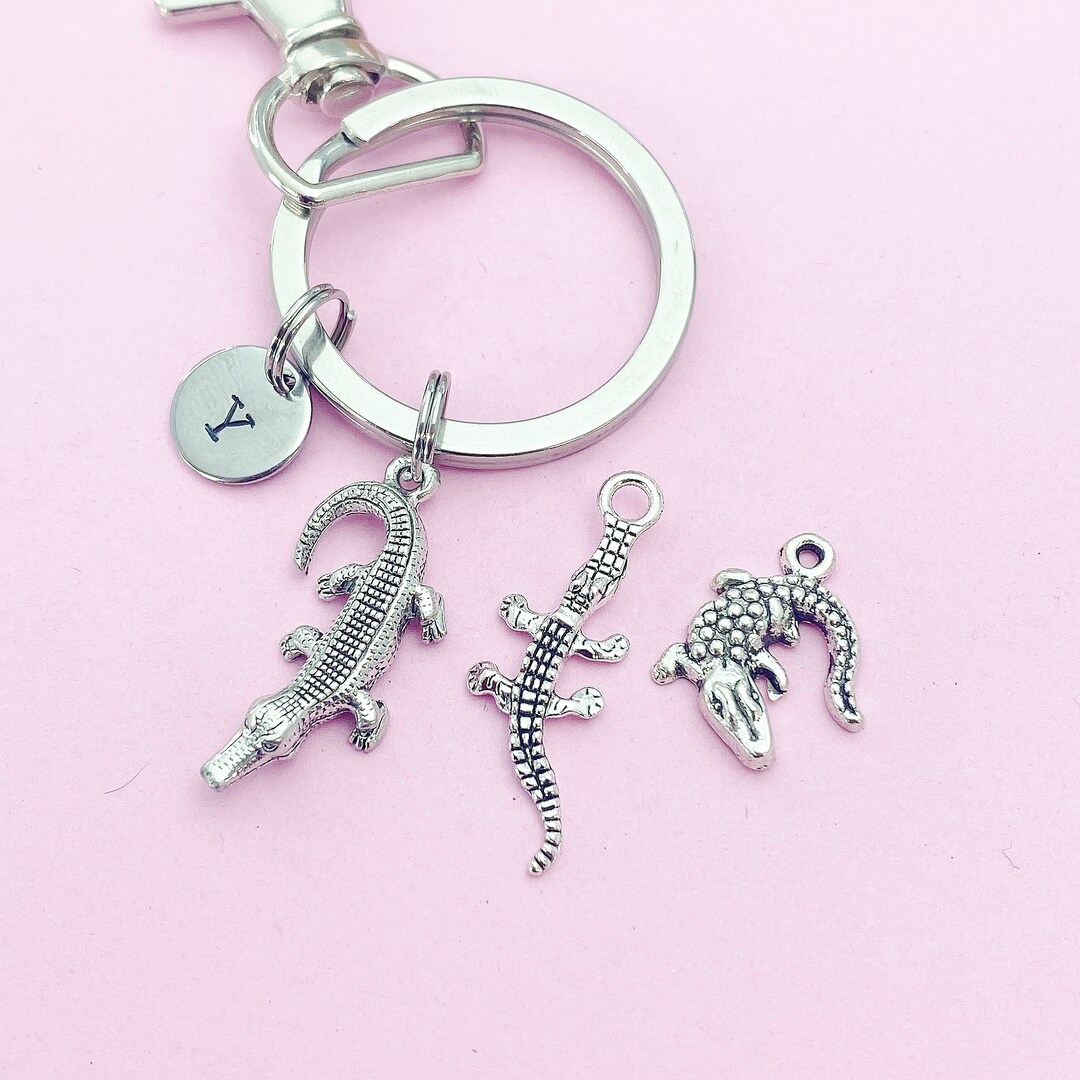 Silver Alligator Keychain, Style Option, N5593 - Etsy