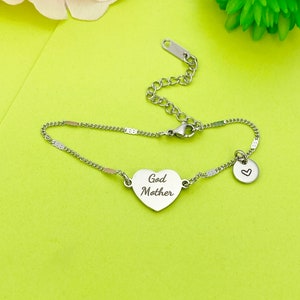 Godmother Bracelet, Heart, Godmother Jewelry, Mother's Day Gift ...