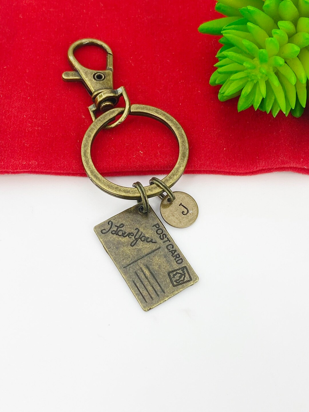 Postcard Keychain Love Letter Gifts, Personalize Customized Jewelry ...