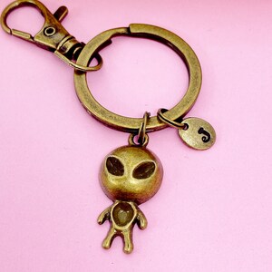 Antique Bronze UFO Charm Keychains UFO Pendant Keychains UFO Keyring ...