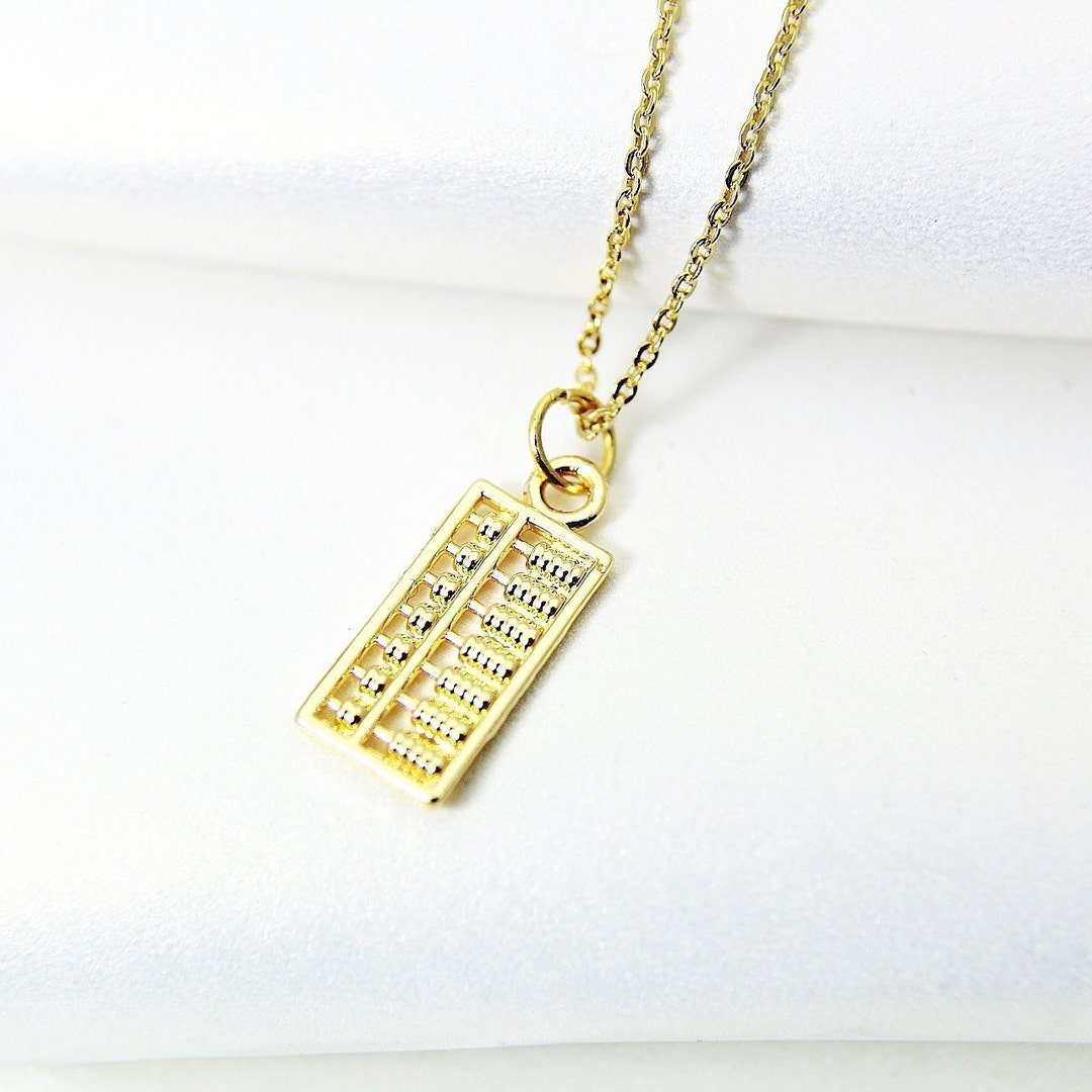 Gold Abacus Necklace, BN5196 - Etsy