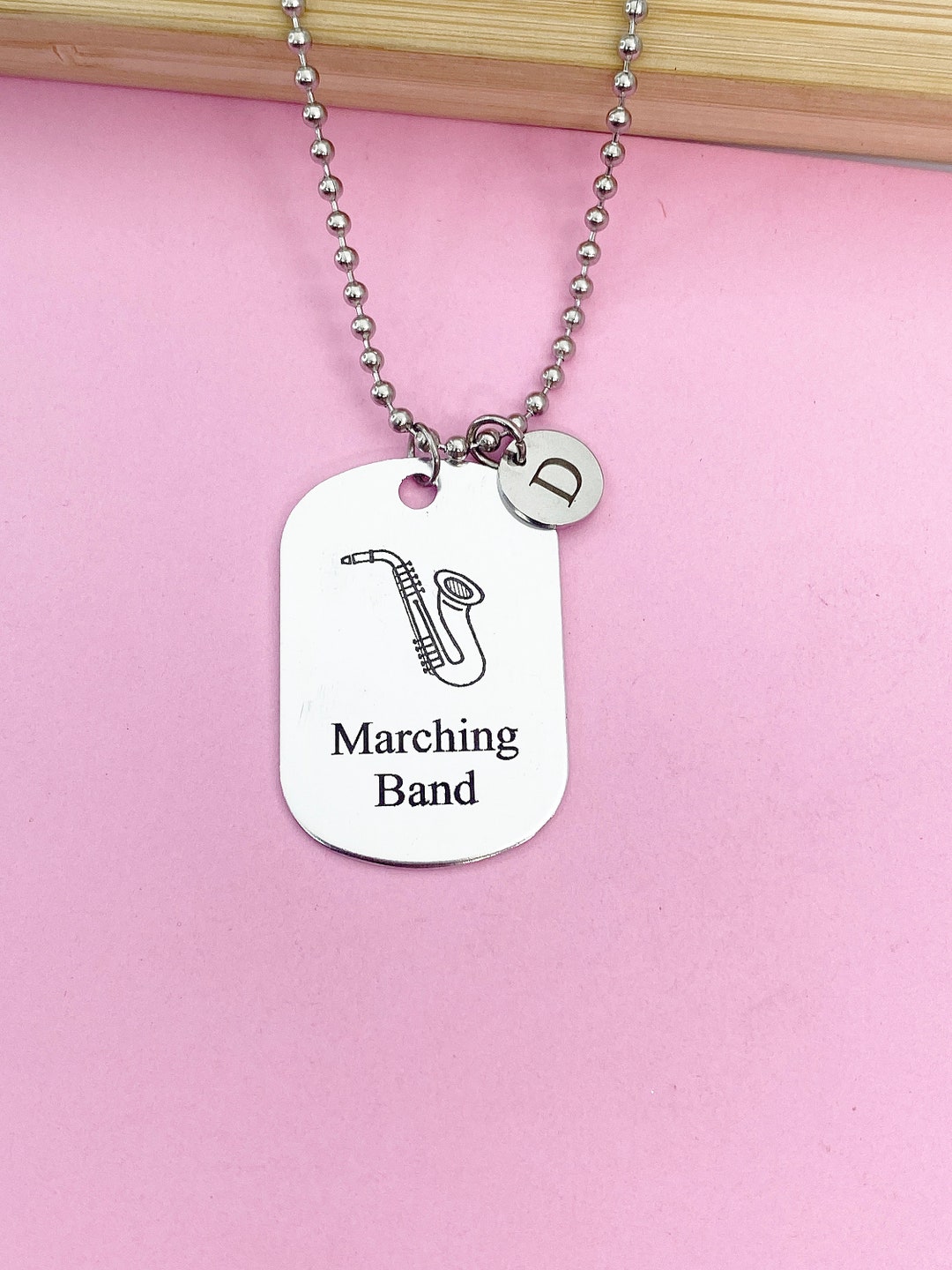 Silver Marching Band Alto Saxophone Charm Necklace or Keychain Gifts ...