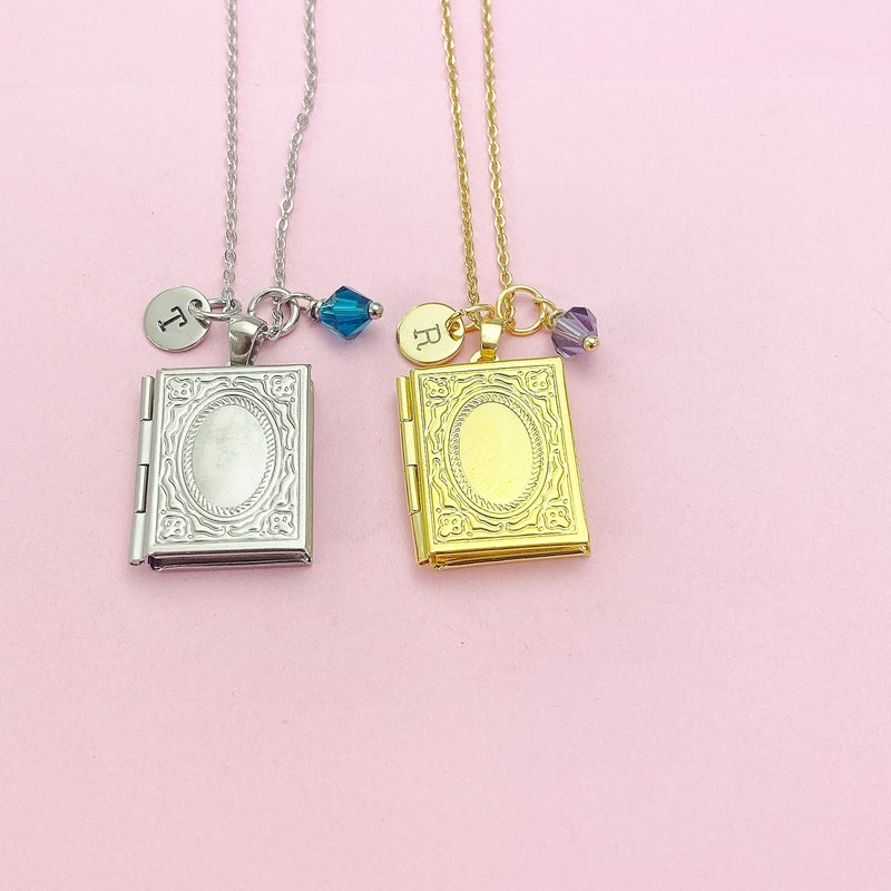 Book Necklace - Etsy