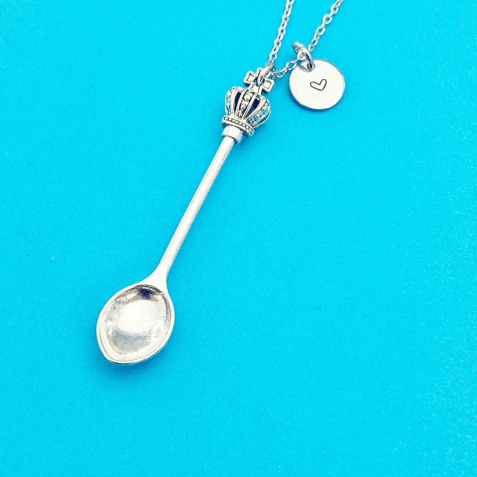 Kitchen Utensil Cross Crown Spoon Charm Necklace, N5604 - Etsy