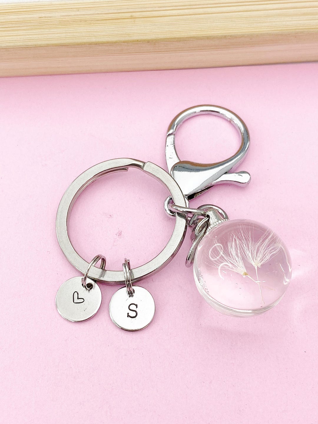 Silver Dandelion Keychain, Birthday Wish Jewelry Gifts, N1263Z - Etsy