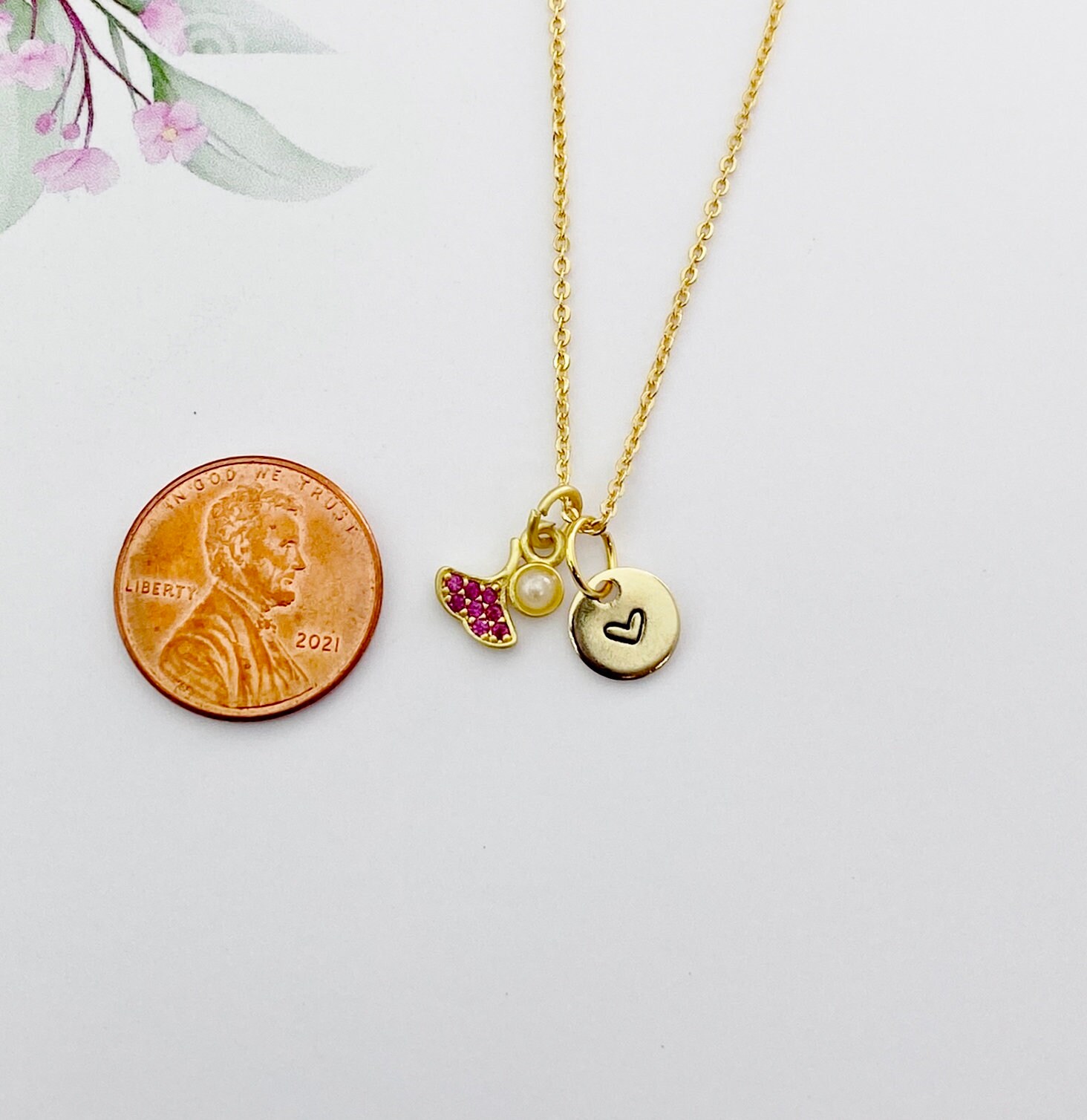 Gold TINY Ginkgo Biloba Leaf Charm Necklace Herbalists Gifts Ideas ...