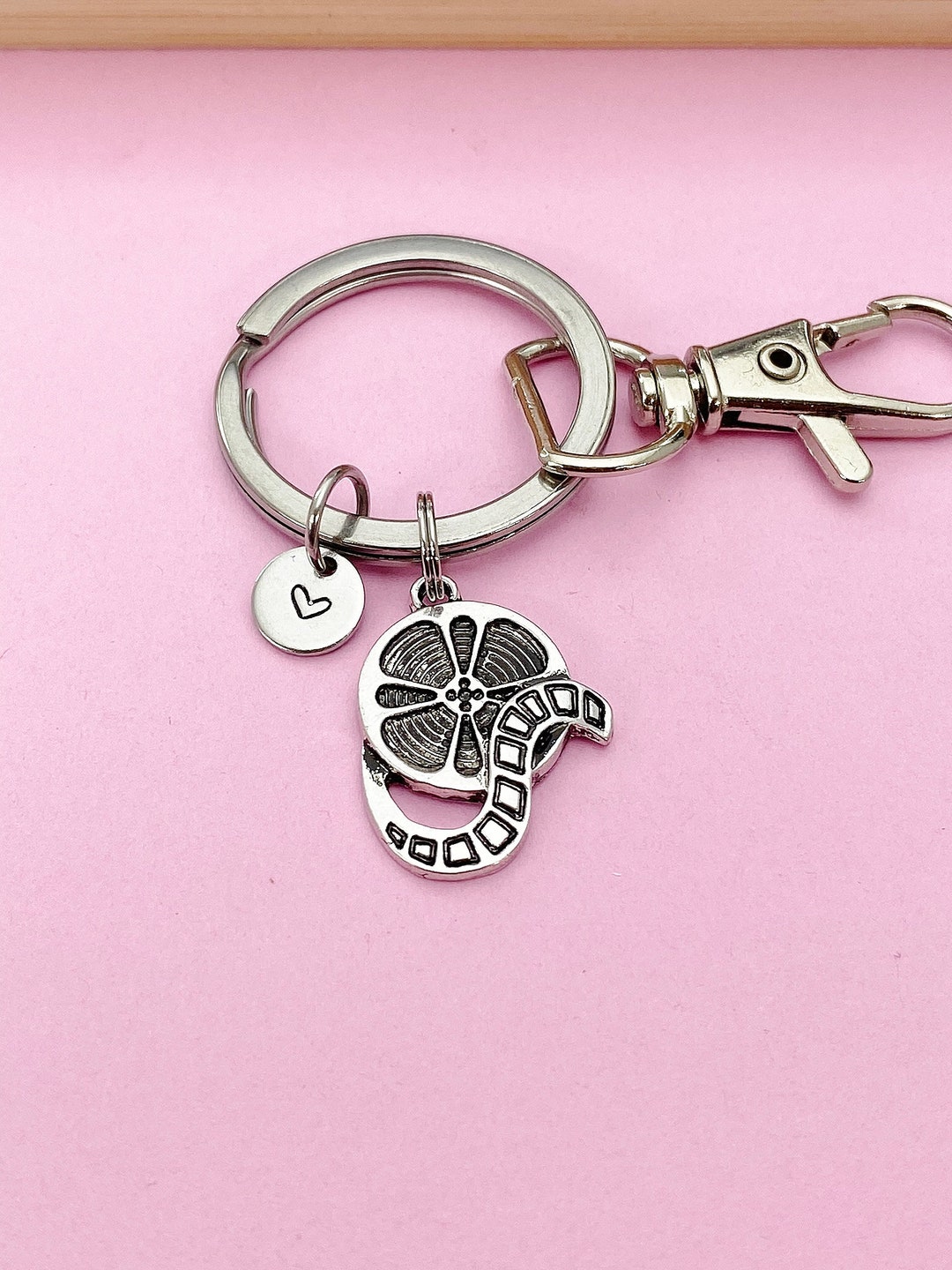 Movie Film Reel Charm Keychain, Personalized Gifts, N85A - Etsy