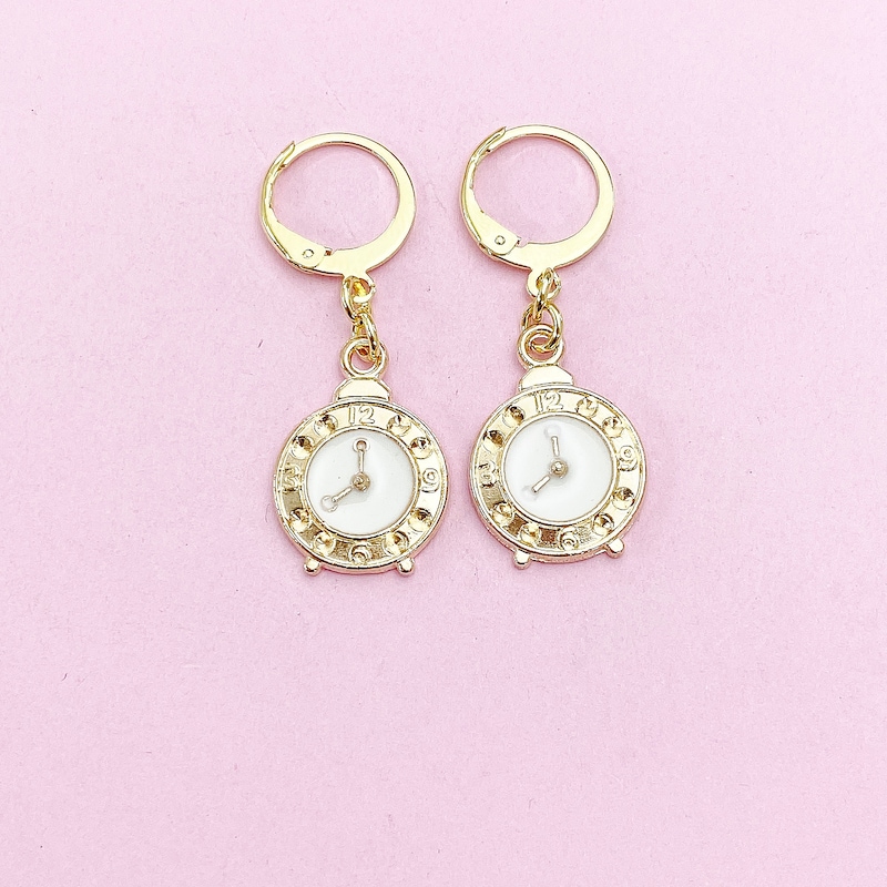 Clock Earrings - Etsy