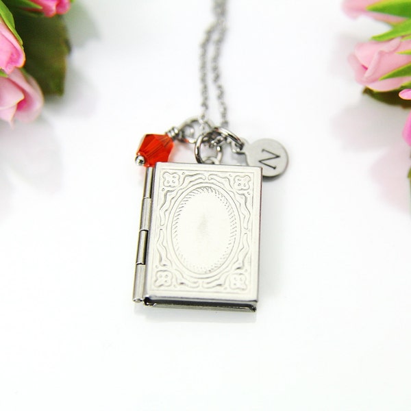 Book Necklace - Etsy