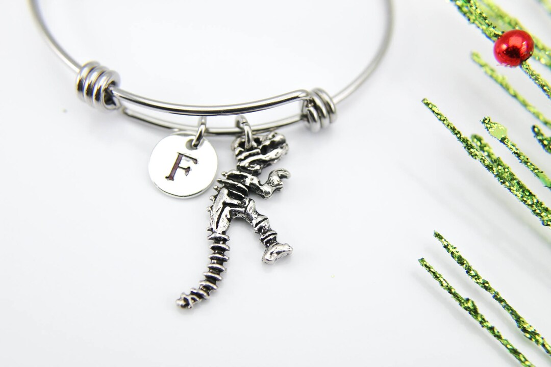 T-REX Bracelet Bracelet Dinosaure Argent Dinosaure Squelette - Etsy France