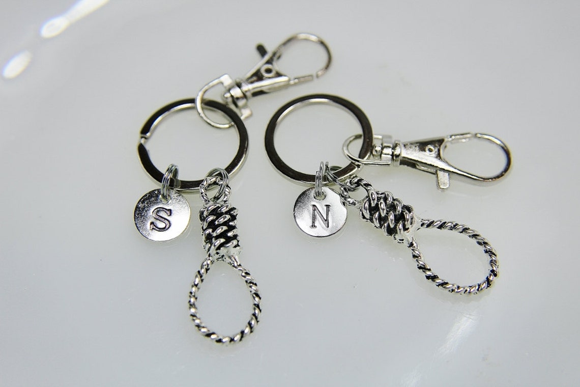 Knot Rope Charm Keychain Knot Rope Charm Gothic Jewelry - Etsy