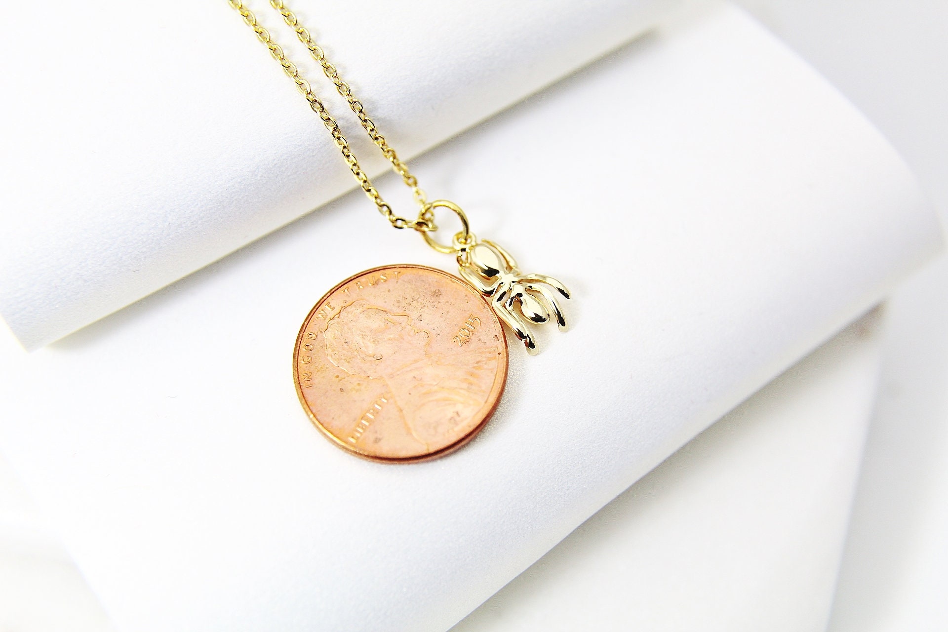 Ant Necklace TINY Gold Ant Necklace Insect Jewelry Dainty | Etsy