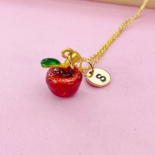 Apple Necklace - Etsy