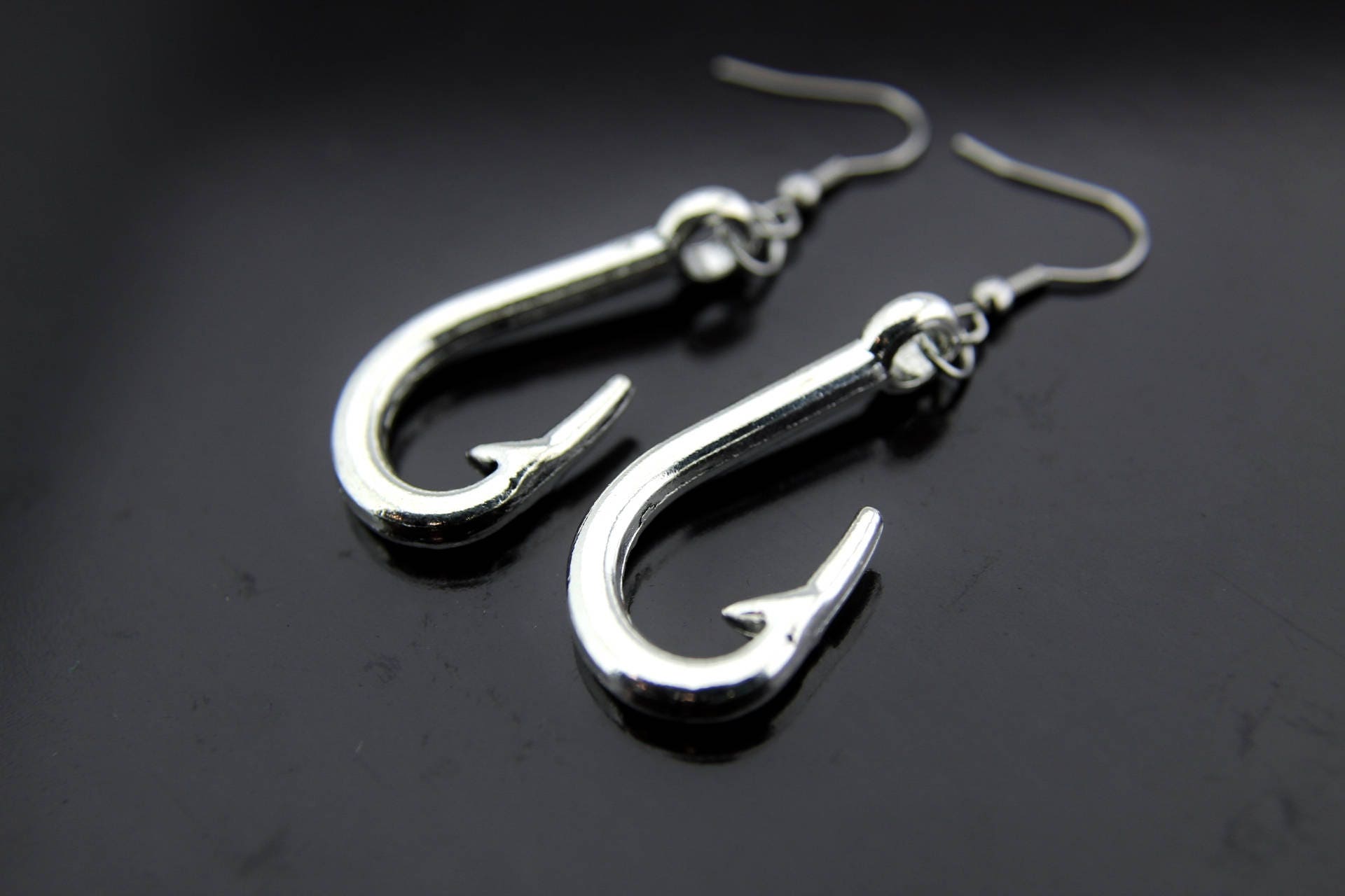Fishhook Earrings Fishing Jewelry Fish Hook Earrings | Etsy