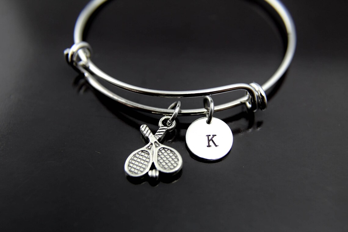 Tennis Racket Bangle Tennis Bracelet Tennis Racket Charm | Etsy