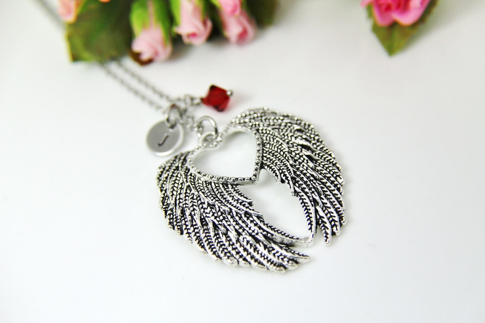Guardian Angel Wing Necklace Silver Guardian Angel Wing | Etsy