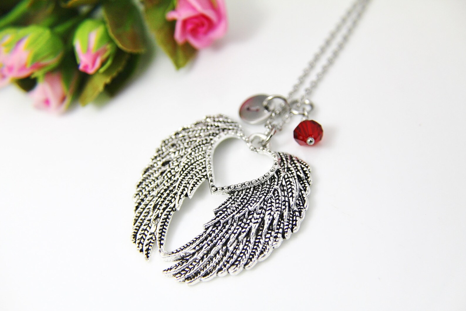 Guardian Angel Wing Necklace Silver Guardian Angel Wing - Etsy
