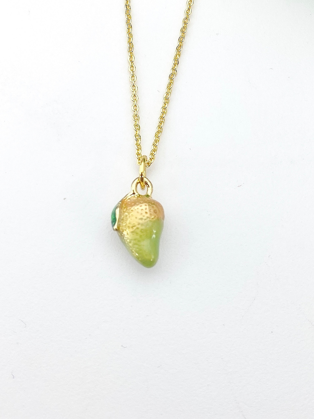 Gold Mangoes Fruit Necklace Birthday Gifts, N5211A - Etsy