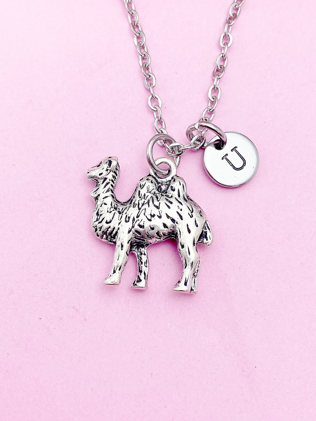 Silver Camel Charm Necklace Desert Animal Pet Zookeeper Gifts Idea ...