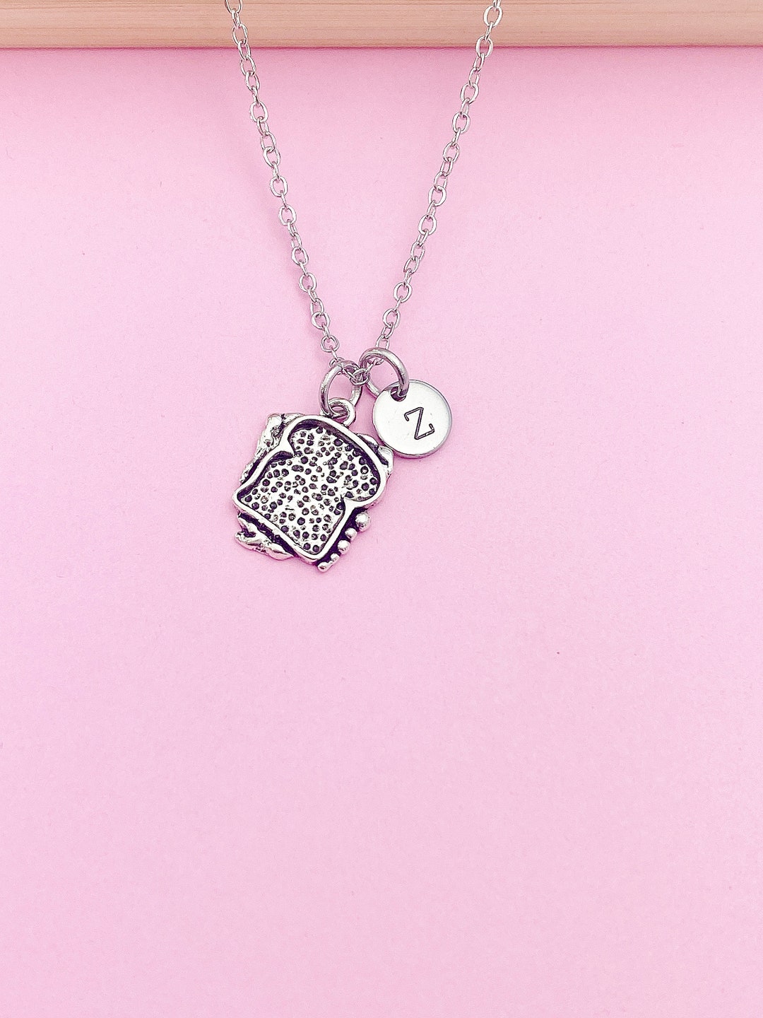 Silver Sandwich Charm Necklace School Lunch Lady Gifts Ideas ...