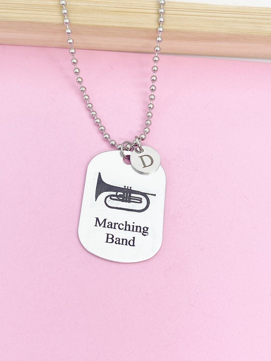 Silver Marching Band Mellophone Charm Necklace or Keychain Gifts Ideas ...