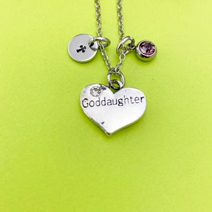 Silver Goddaughter Charm Necklace, N3266 - Etsy